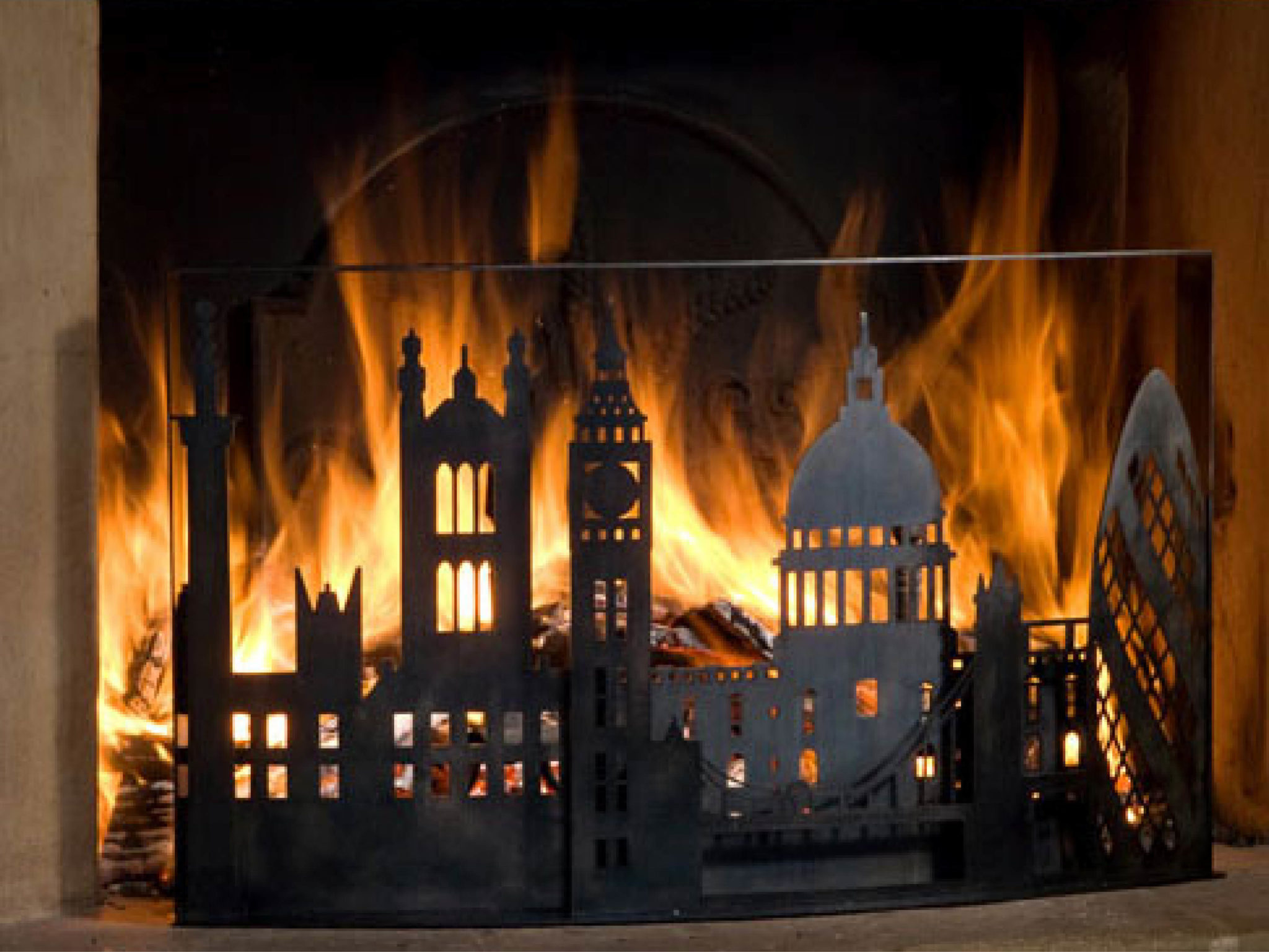 Burning Cities Fire Screen - Showit Blog